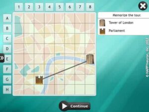 World Traveling Visual-Spatial Memory Worksheets | Printable PDF
