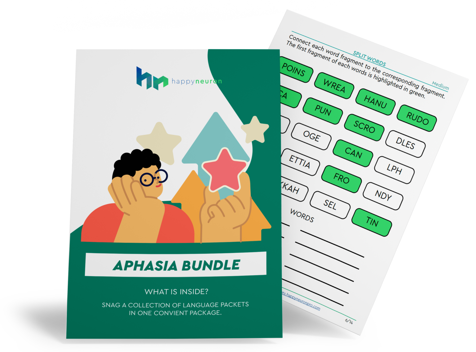 Aphasia Bundle - HappyNeuronPro Worksheets