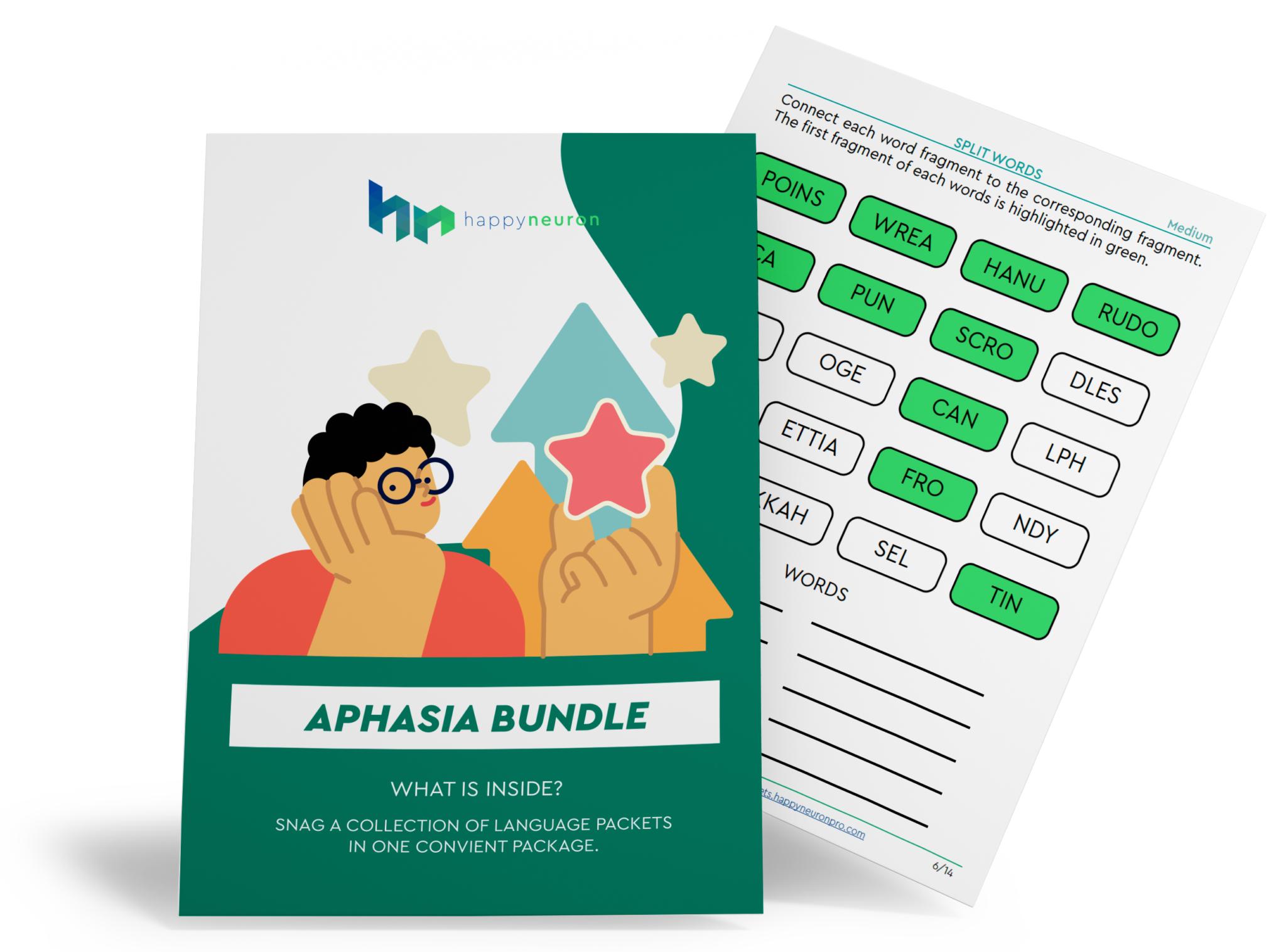 Aphasia Bundle HappyNeuronPro Worksheets