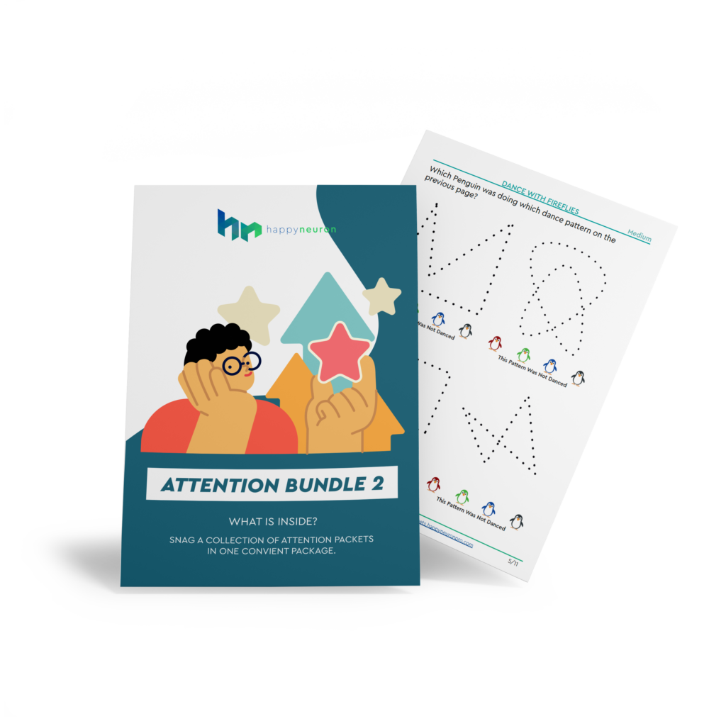 Visual Attention Worksheets & Activities | Science-based - PDF