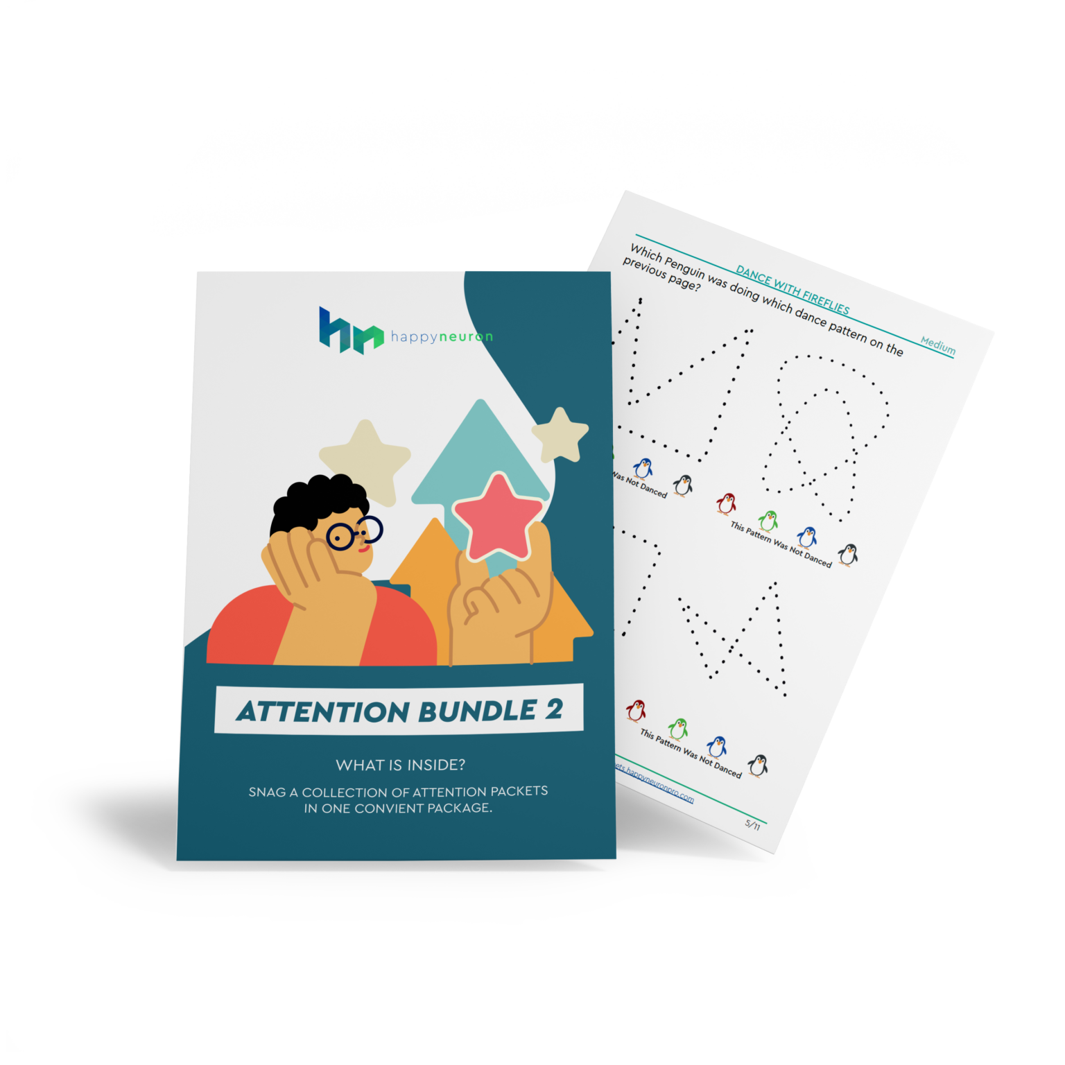 Attention Workbook - HappyNeuronPro Worksheets