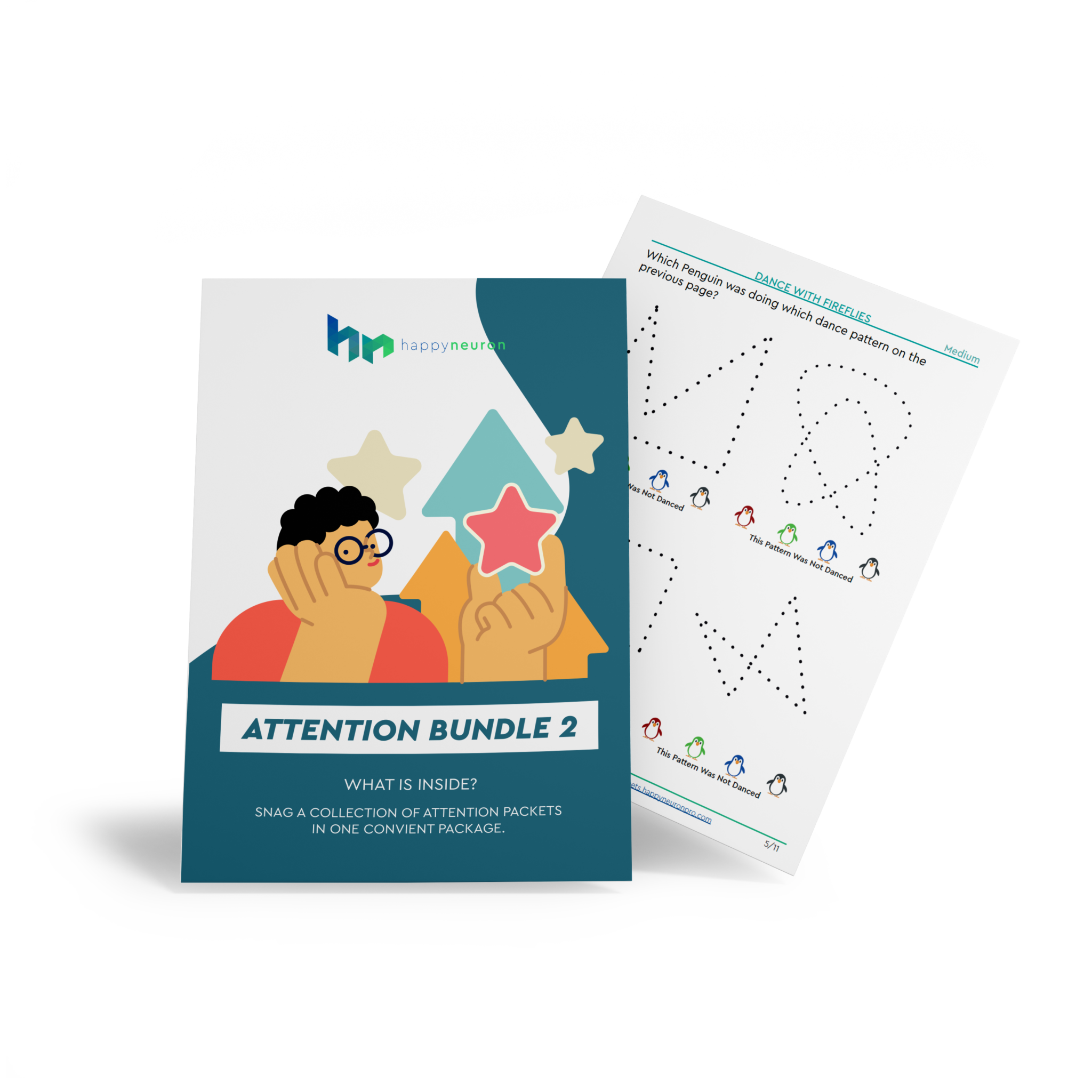 Attention Workbook - HappyNeuronPro Worksheets