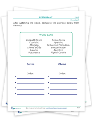 Visual-spatial Worksheets - HappyNeuronPro Worksheets