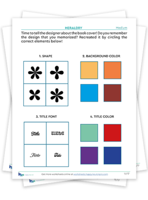 Printable Memory Worksheets | Scientifically Designed