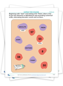 Verbal Memory Worksheets | HappyNeuronPro Worksheets