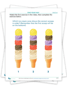 Visual Memory Worksheets | HappyNeuronPro Worksheets