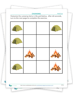 Visual-spatial Worksheets - HappyNeuronPro Worksheets