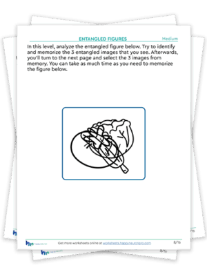 Visual-spatial Worksheets - HappyNeuronPro Worksheets