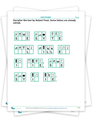Language Worksheets | HappyNeuronPro Worksheets