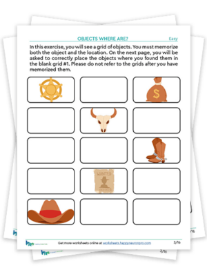 Cognitive Flexibility Worksheets Printable PDF | HappyNeuron Pro