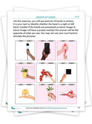 Visual-Spatial Worksheet | Cognitive Activities for Adults and Kids