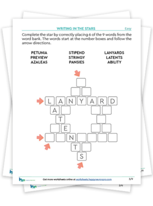 Verbal Memory Worksheets | HappyNeuronPro Worksheets