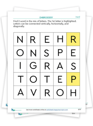 Free Cognitive Activities for Adults - HappyNeuronPro Worksheets