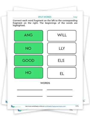 Holiday-themed Language Worksheets | Great for Adults & Kids