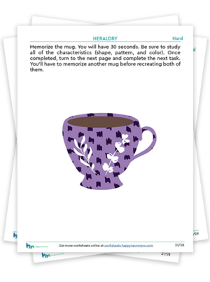 Working Visual Memory and Math Skills Activities | PDF