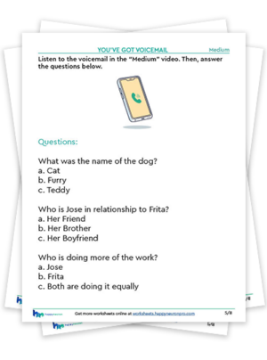 Auditory Memory Activities for Adults | Answering Voicemails