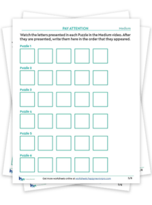 Cognitive Flexibility Worksheets Printable PDF | HappyNeuron Pro