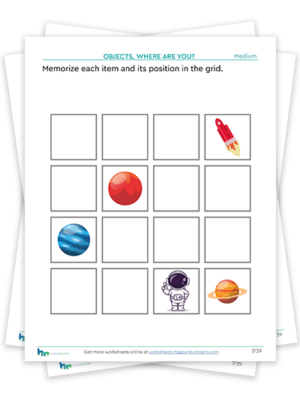 Visual Attention Worksheets & Activities | Science-based - PDF