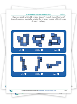 Spatial Awareness Worksheets & Activities | Printable PDF