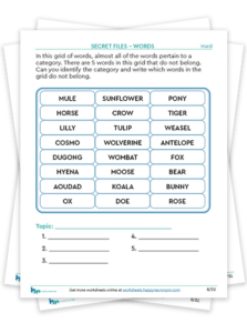 Verbal Attention Worksheet Packet | Printable PDF