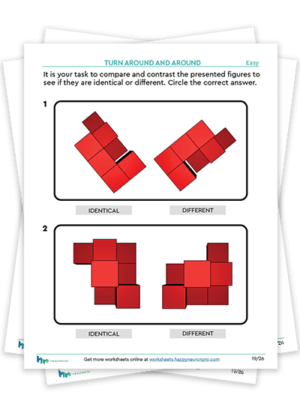 Visuospatial Exercises activities for Adults | Printable + Digital