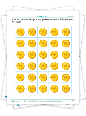 Visual-spatial Worksheets - HappyNeuronPro Worksheets
